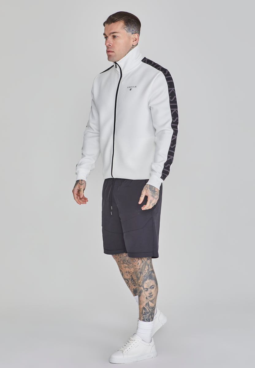 SikSilk Men's White Track Top | SikSilk UK