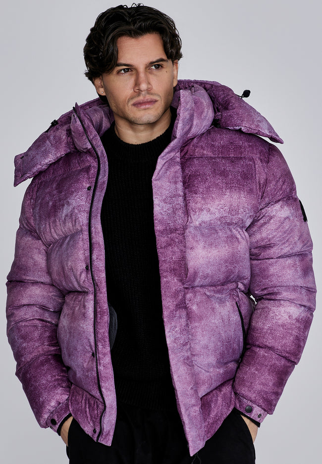 SikSilk Mens Light Grey Puffer Jacket | SikSilk DE