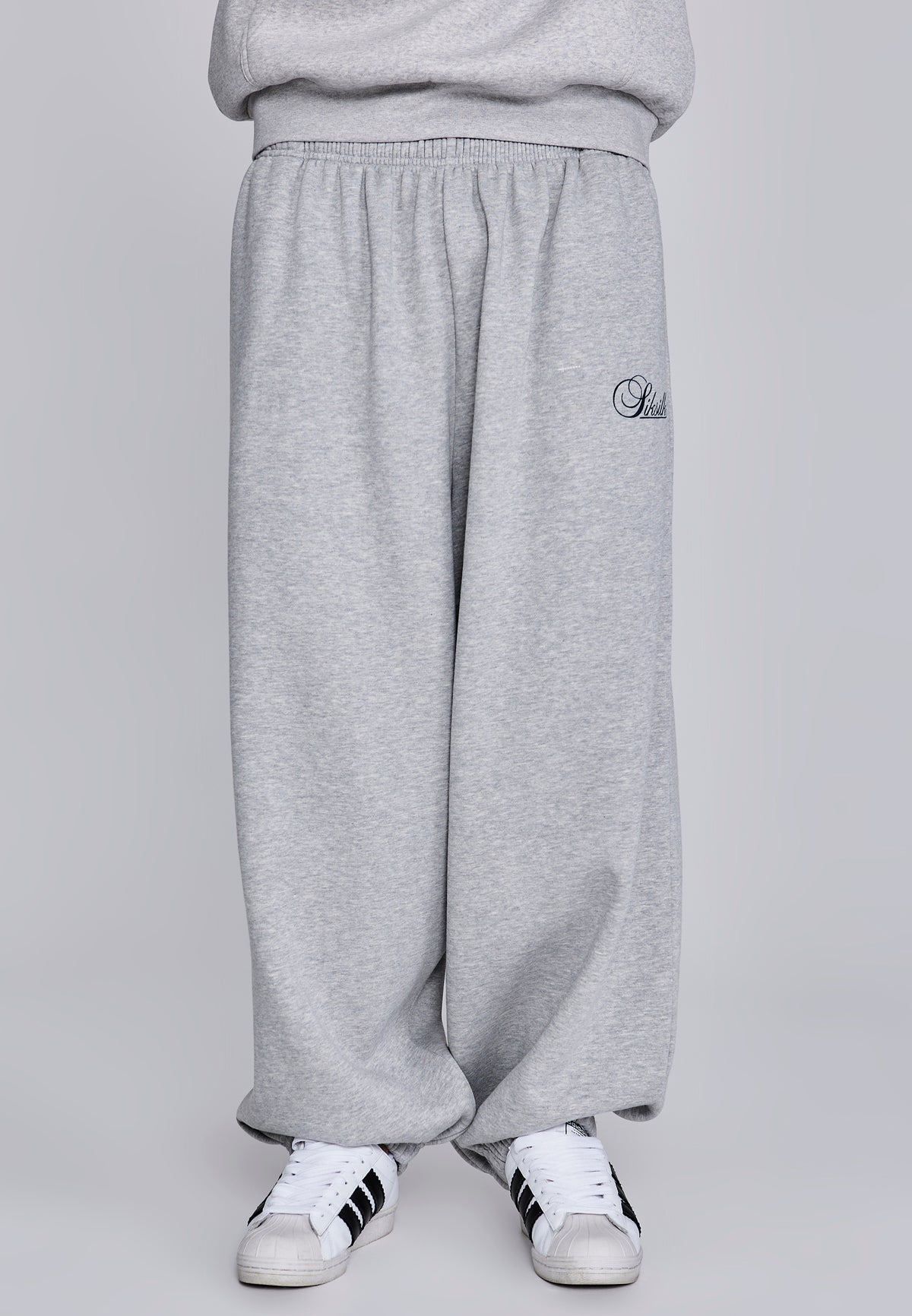 SikSilk Mens Grey Marl Essentials Joggers | SikSilk US